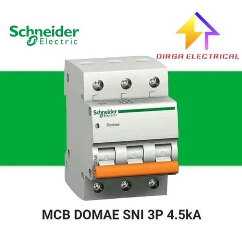 Jual MCB SCHNEIDER DOMAE SNI 10A 3P 4.5kA C10 3PHASE 4500A DOMAE SCHNEIDER ORIGINAL SNI ...