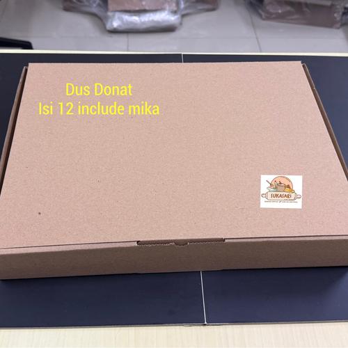Jual Dus Donat Mika isi 12 donut Box cake box hampers corrugated carton ...