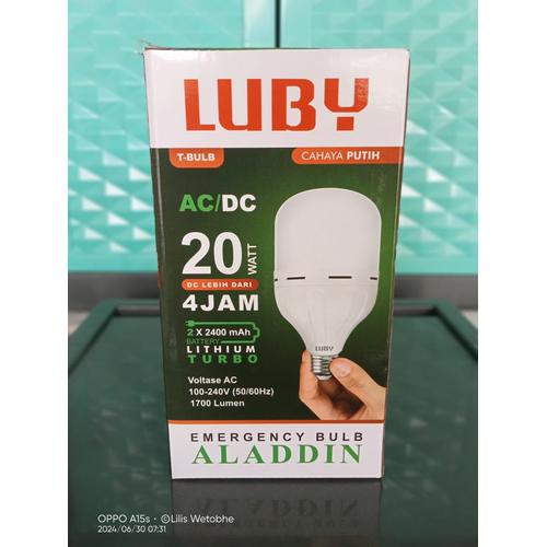 Jual Lampu LED Capsule Emergency 20 Watt Cahaya Putih Luby Aladdin ...