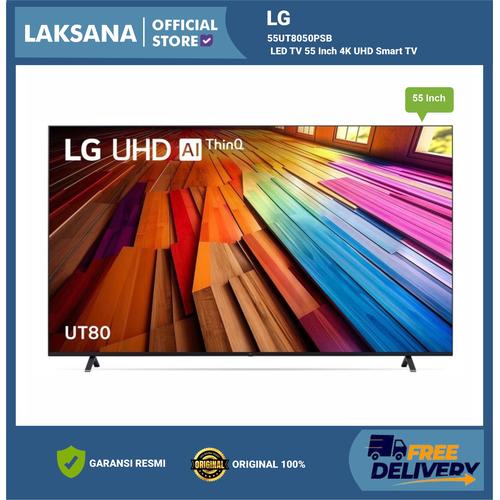 Jual LG 55UT8050PSB LED TV 55 Inch 4K UHD Smart TV with the α5 AI ...