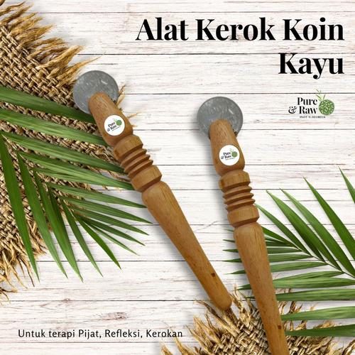 Promo Alat Kerok Koin Kayu Kerokan Pijat Kerikan Badan Logam ...