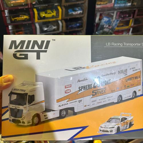 Jual Mini GT Transporter LB Racing Mercedes Benz Actros Set With silvia ...