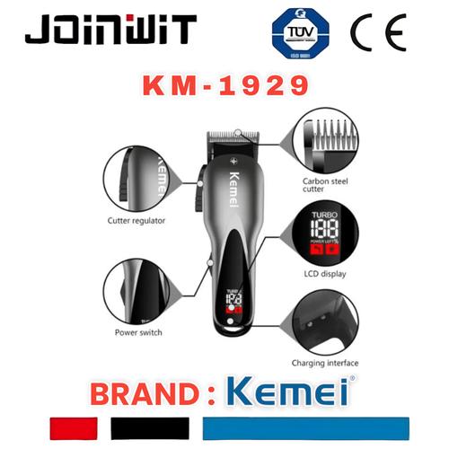Jual HAIR CLIPER ALAT CUKUR RAMBUT KEMEI KM 1929 MESIN KLIPER LED ...