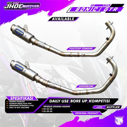 Jual Knalpot Racing Sonic 150 Supra GTR Type Roadrace By Jhoe Muffler ...