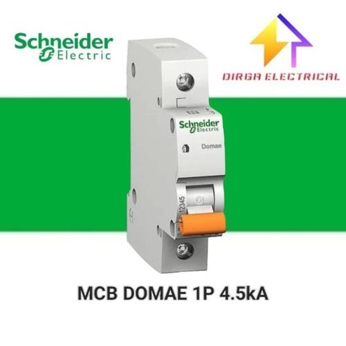 Jual MCB SCHNEIDER DOMAE SNI 20A 1P 4.5kA C20 1PHASE 4500A DOMAE SCHNEIDER ORIGINAL SNI ...