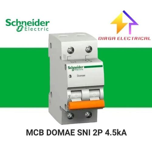 Jual MCB SCHNEIDER DOMAE SNI 10A 2P 4.5kA C10 2PHASE 4500A DOMAE SCHNEIDER ORIGINAL SNI ...