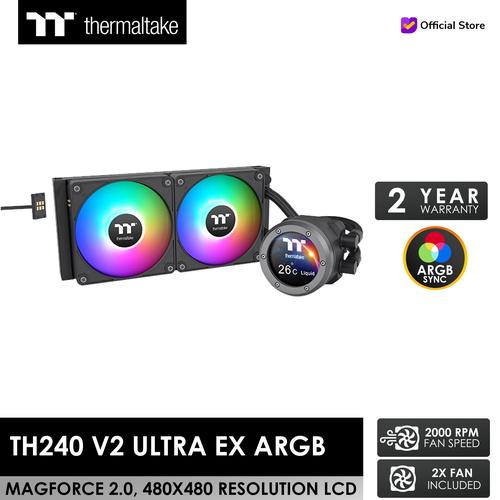 Promo Thermaltake TH240 V2 Ultra EX ARGB Sync [AIO Liquid Cooler ...