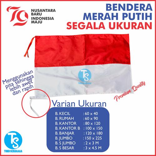 Jual Bendera Merah Putih Indonesia Kotak Persegi (60cm x 40cm - 3m x 4 ...