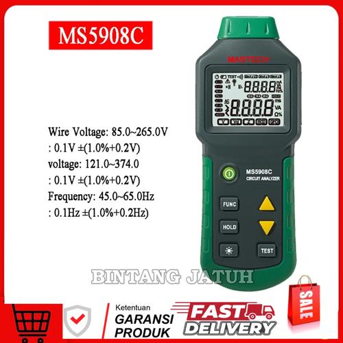 Jual Mastech MS5908C Circuit Analyzer Voltage MS5908 Analyser ...