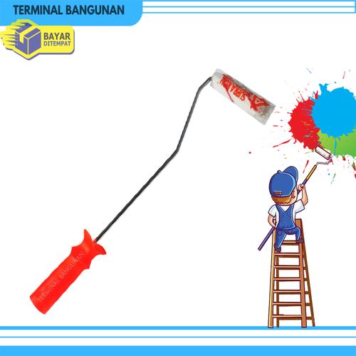 Jual Kuas Roll Cat 4 Inch Kapal Tangkai Kecil 60 Cm Panjang - rrt ...