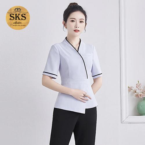 Jual Spa uniform atasan seragam custom surabaya profesional konveksi ...