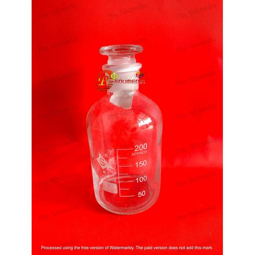 Jual Botol Reagen Kaca Bening 250ml Berskala / Reagent Bottle Clear ...