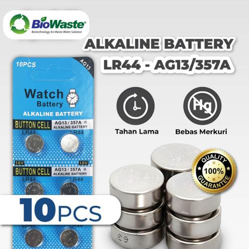 Jual Fishco Baterai Jam Batre Kancing Batrai LR44 - Battery LR44 STRIP ...