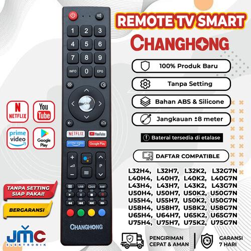 Jual Remote Remot TV Smart Android Changhong Original L32G7N L40G7N ...