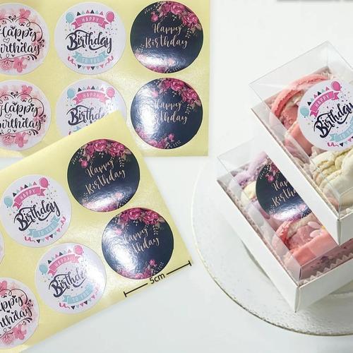 Jual Stiker Happy Birthday Ulang Tahun Bulat - Jakarta Barat - Baking's ...