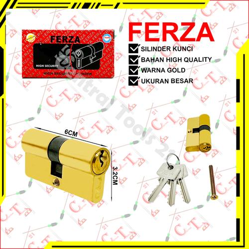 Jual Silinder Kunci Pintu Kuningan Ukuran Besar Ferza / Cylinder Bodi ...