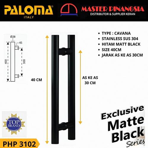 Jual PULL HANDLE PHP 3102 CAVANA 40CM TARIKAN GAGANG PINTU HITAM MATT ...
