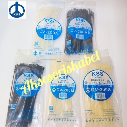 Jual KABEL TIS KABEL TIES CABLE TIE PENGIKAT KABEL KSS CV - 200A×3,6 ...