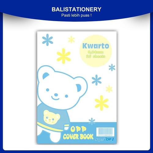 Jual Sampul Buku Panda Plastik Bening Pop 1 Buku Tulis Kwarto OPP Cover ...