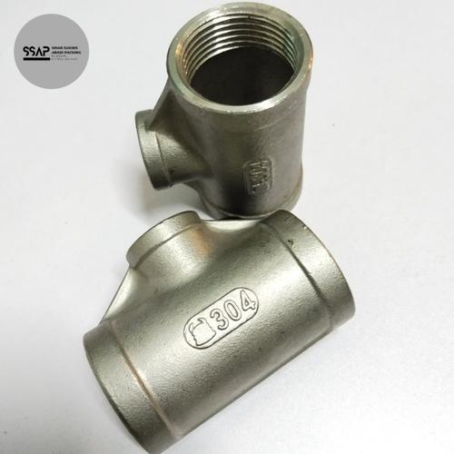 Jual tee reducer ss304 drat 3/4" × 1/4" inch / Vlok sock Tee Stainless ...