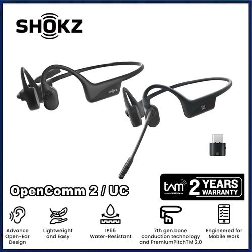 Jual Shokz OpenComm 2 / UC Stereo Bluetooth Headset Open Comm OpenCom ...