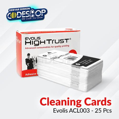 Jual Adhesive Cleaning Card ACL003 Evolis Zenius Primacy 308 318 ID ...