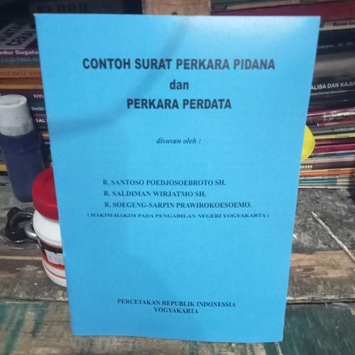 Jual CONTOH SURAT PERKARA PIDANA DAN PERKARA PERDATA - Jakarta Pusat ...