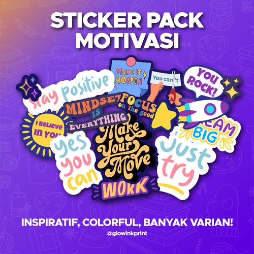Jual Sticker Pack Motivasi, Sticker Inspirasi, Sticker Lucu, Sticker ...