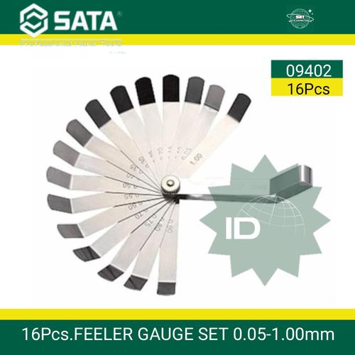 Promo SATA Feeler Gauge Fuller Gauge alat Pengukur Setelan Klep 09402 ...