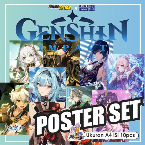 Jual Poster Set A4 Anime Naruto SPY X Family One Piece Jujutsu Kaisen ...