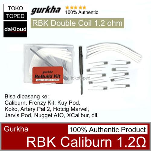 Jual AN Gurkha RBK for Caliburnn Double Coil 1.2 ohm | koko frenzy kuyy 1,2 spiral marvel frenzy ...