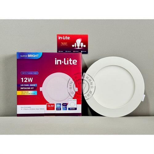 Jual LAMPU LED PANEL INBOW TRI-COLOUR INLITE 12W 12 WATT - INPS628R ST ...