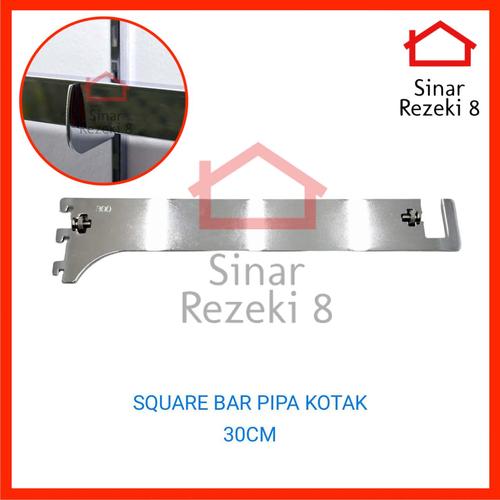 Jual Bracket Pipa SQUARE BAR Kotak 30 cm / Display Daun Braket ...