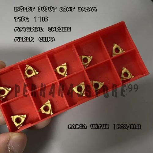 Jual Insert Drat Dalam 11IR Carbide Insert Ulir Dalam 11 ir carbid baru ...