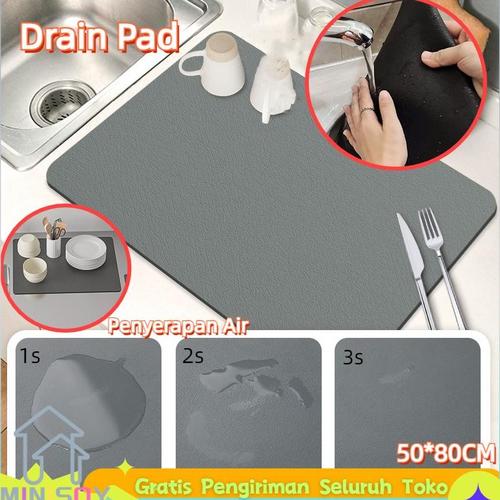 Jual 【COD】Alas Penyerap Air Wastafel Diatomite Table Dining Placemat Drain Dishes Pad Cuci Anti ...