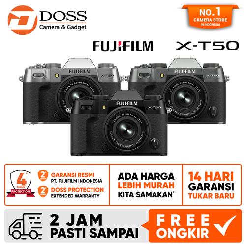 Promo Fujifilm XT50 Kit 15-45mm Fuji X-T50 XT 50 kit 15-45 Mirrorless ...