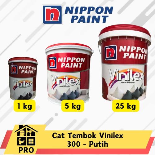 Jual Cat Tembok VINILEX 300 Putih : 1kg 5kg 25kg 1 5 25 kg Nippon Paint ...
