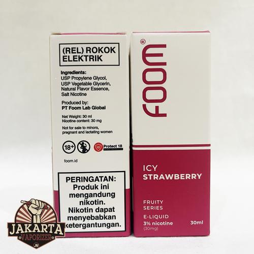 Jual [SALT] FOOM ICY STRAWBERRY SALTNIC 30ML 30MG BY FOOM - Jakarta ...