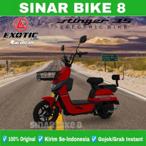 Jual Sepeda Listrik EXOTIC STINGER 3.5 BY PACIFIC 500 Watt Electric Bike - Black - Kota ...