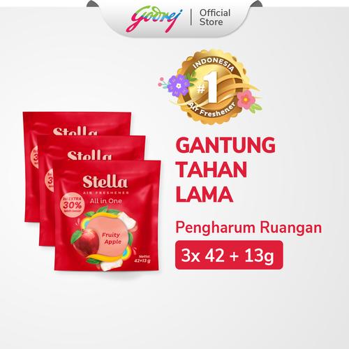 Promo Stella All in One Apple 42gr + 13gr Pengharum Ruangan - isi 3 - - Godrej Indonesia Store ...