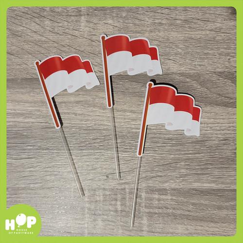 Jual Cake Topper Bendera Merah Putih / 17 Agustus HUT Kemerdekaan RI ...
