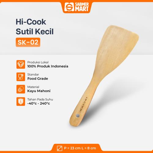 Promo Sutil Kayu Kecil / Alat Masak Kayu Mahoni Premium Hi-Cook SK-02 ...