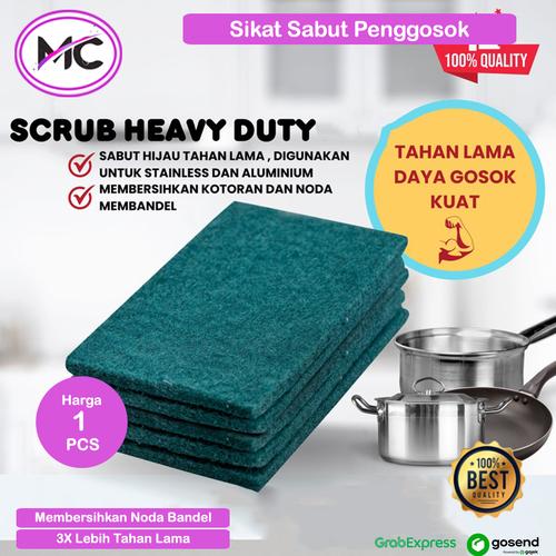 Jual Spons Cuci Piring Sabut Hijau Serbaguna Sikat Serabut Gosok Clean ...