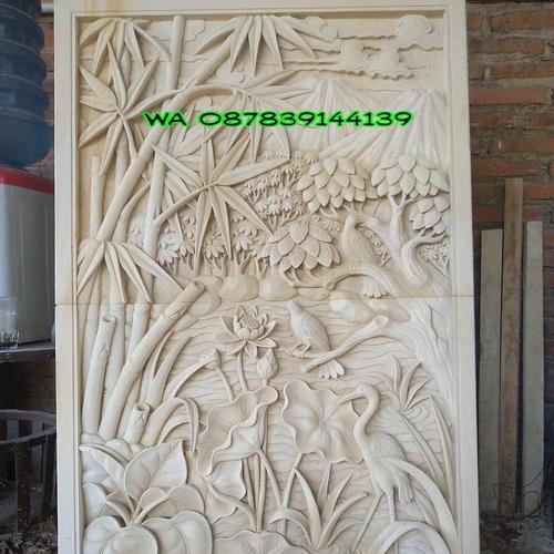 Jual ukiran batu alam paras jogja hiasan dinding rumah - Kab ...