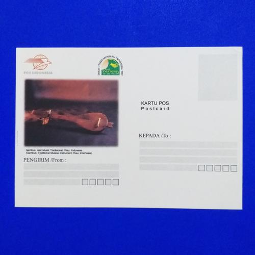 Jual Kartu Pos Bergambar Alat Musik Tradisional Riau, Gambus - Kota ...