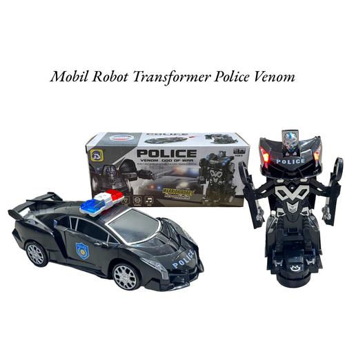 Jual M218 Mainan Anak Mobil Transformer Robot Police Venom God of War ...