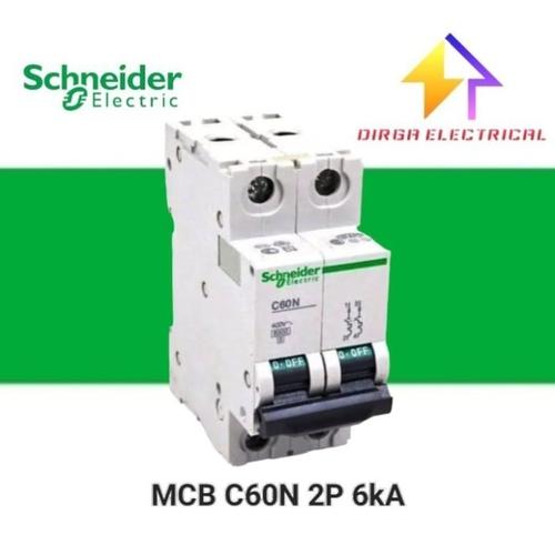 Jual MCB SCHNEIDER C60N 20A 2P 6kA C20 2PHASE 6000A C60N SCHNEIDER ...