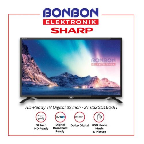 Promo Sharp LED Digital TV 32 Inch 2T-C32GD1600I / HD Ready 2T ...