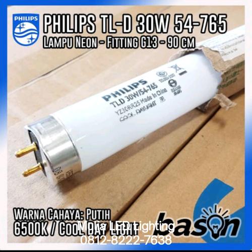 Jual PHILIPS LAMPU TL-D 30W, 30 WATT, 30WATT 54-765 T8 90 CM - Lampu ...