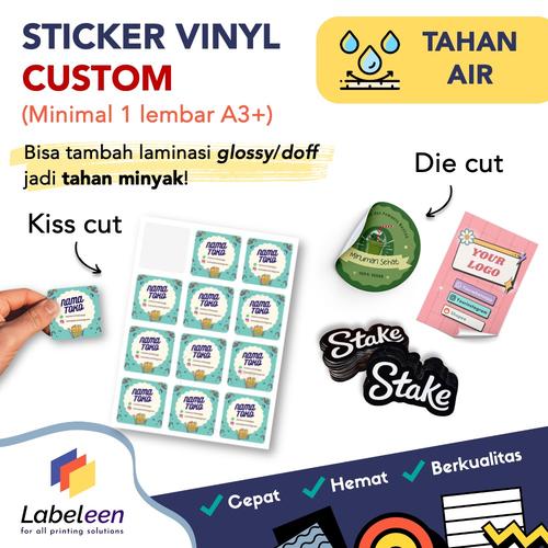 Jual Cetak Stiker Vinyl A3+ | Print Sticker Kiss Cut Die Cut - Glossy ...